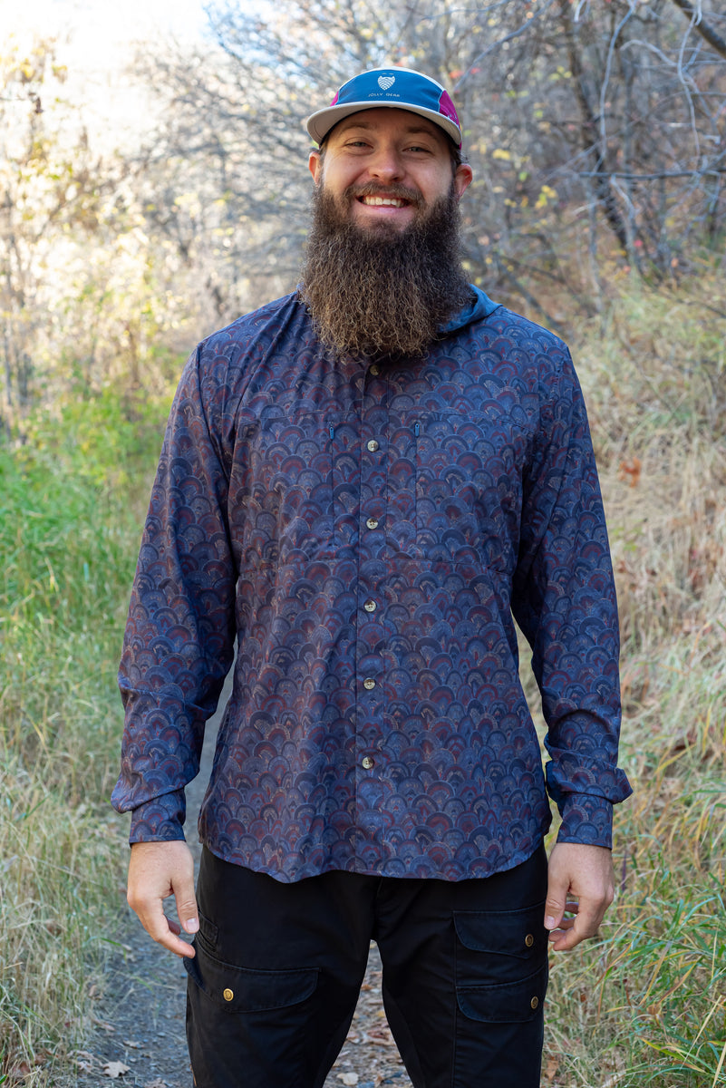 Triple Crown Button Down Long Sleeve | Midnight Sun – Jolly Gear