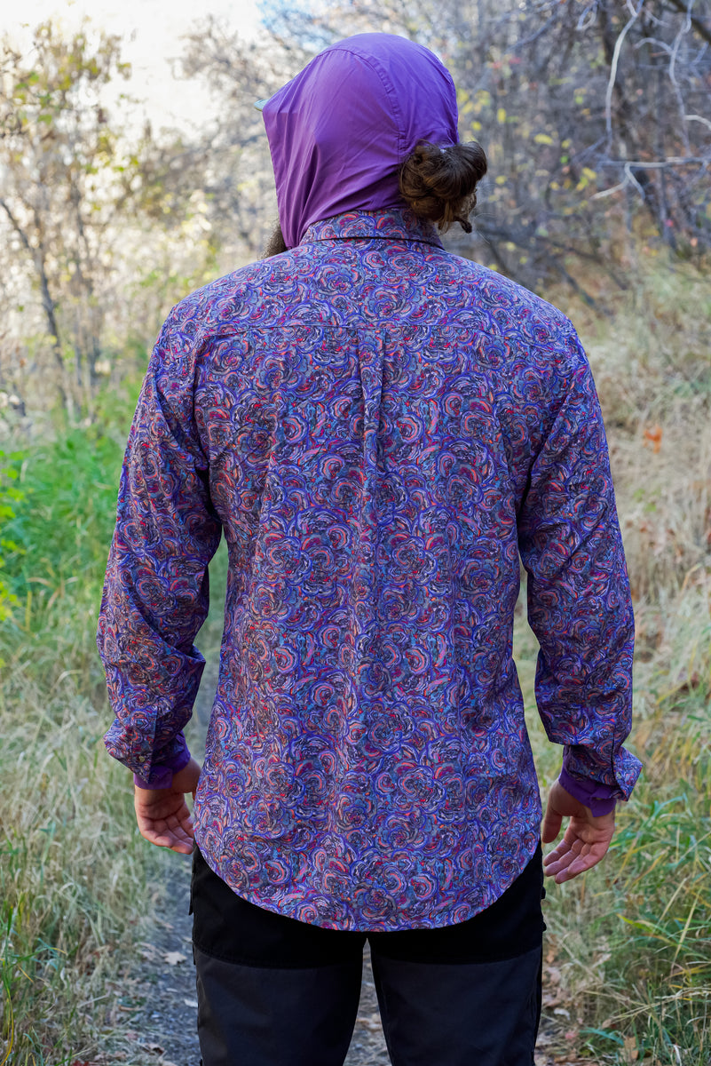 Triple Crown Button Down Long Sleeve | Purple Turkey Trail – Jolly Gear