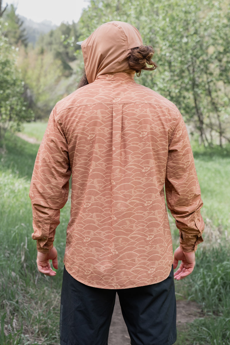 Triple Crown Button Down Long Sleeve | Golden Waves – Jolly Gear